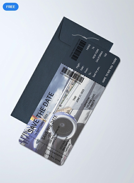 Modern Boarding Pass Invitation Template - Edit Online & Download ...