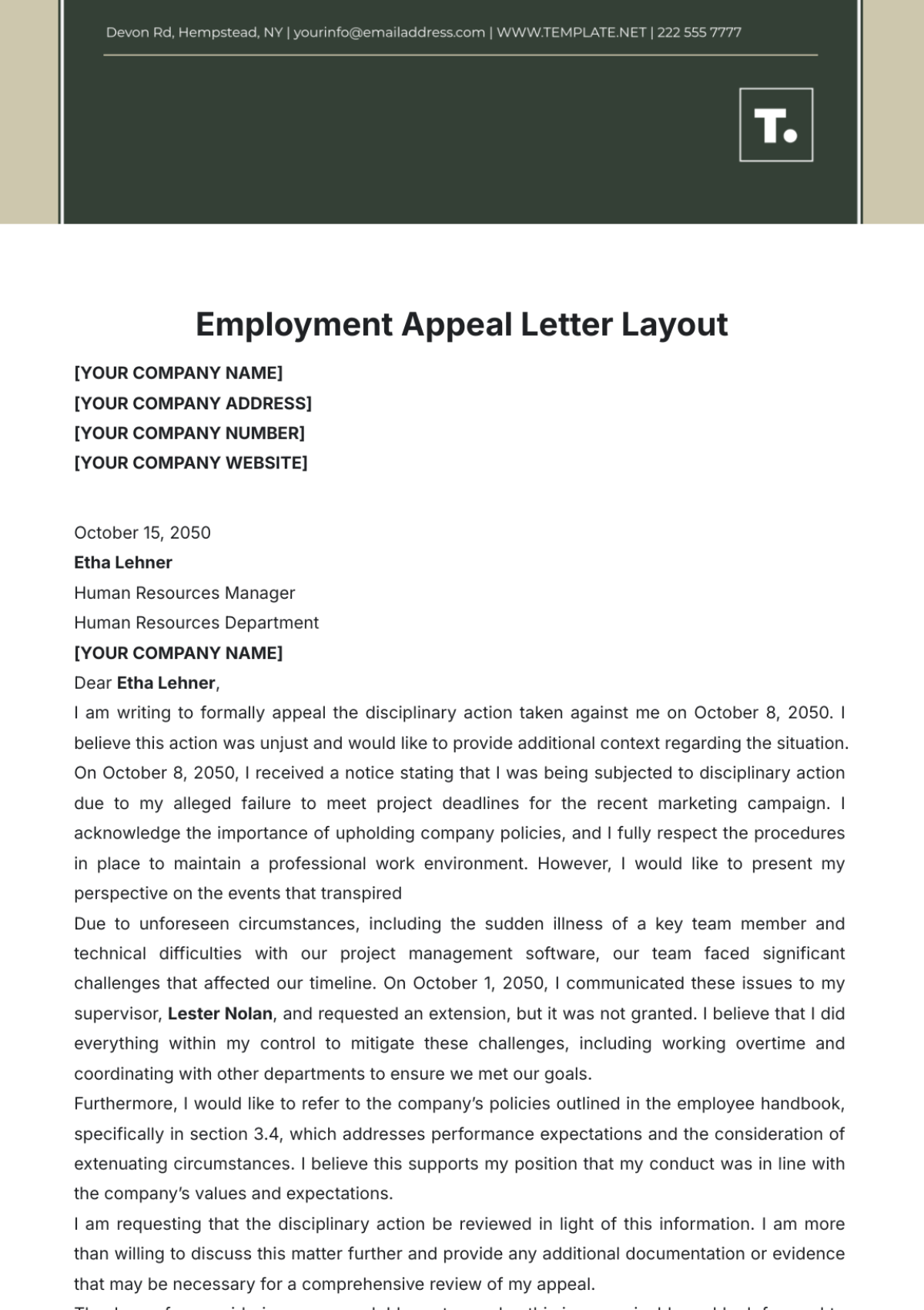 Free Equipment Justification Letter Layout Template To Edit Online