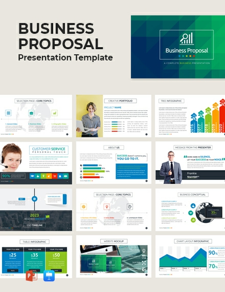 Business Proposal Presentation Template Apple Keynote PowerPoint 