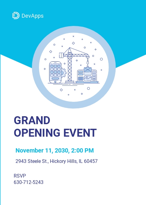 Free Web and Mobile App Development Services Invitation Template