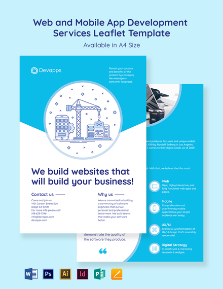 Cleaning Services Leaflet Template - Download in Word, Illustrator, PSD ...