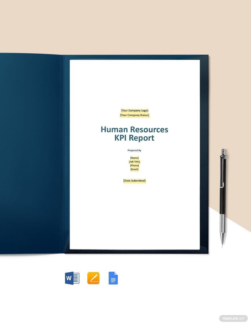 Free KPI Report Template Google Docs Word Apple Pages Template