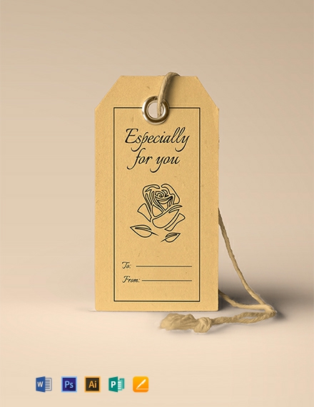 51 FREE Tag Templates Word Template