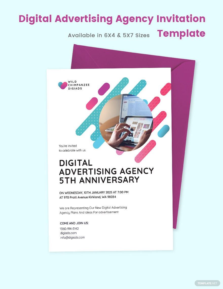 Digital Advertising Agency Invitation Template Download In Word 