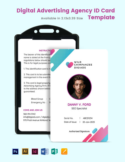 Printable Visitor/Guest ID Card Template