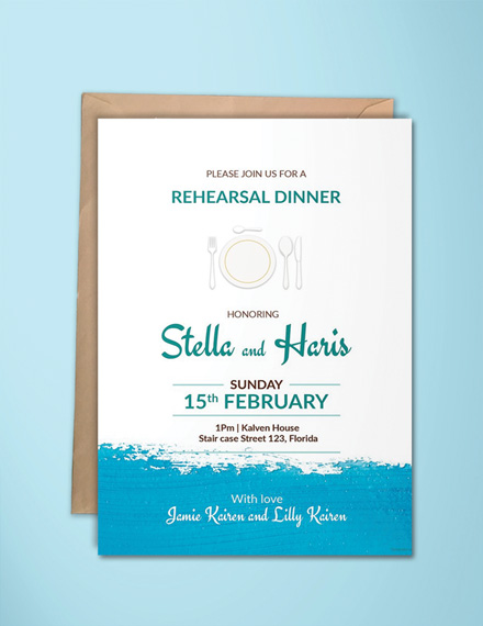 Green Patterned Leaves Memorial Invitation - Templates by Canva