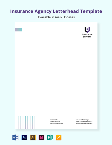 Car Insurance Company Letterhead Template - Google Docs, Word ...
