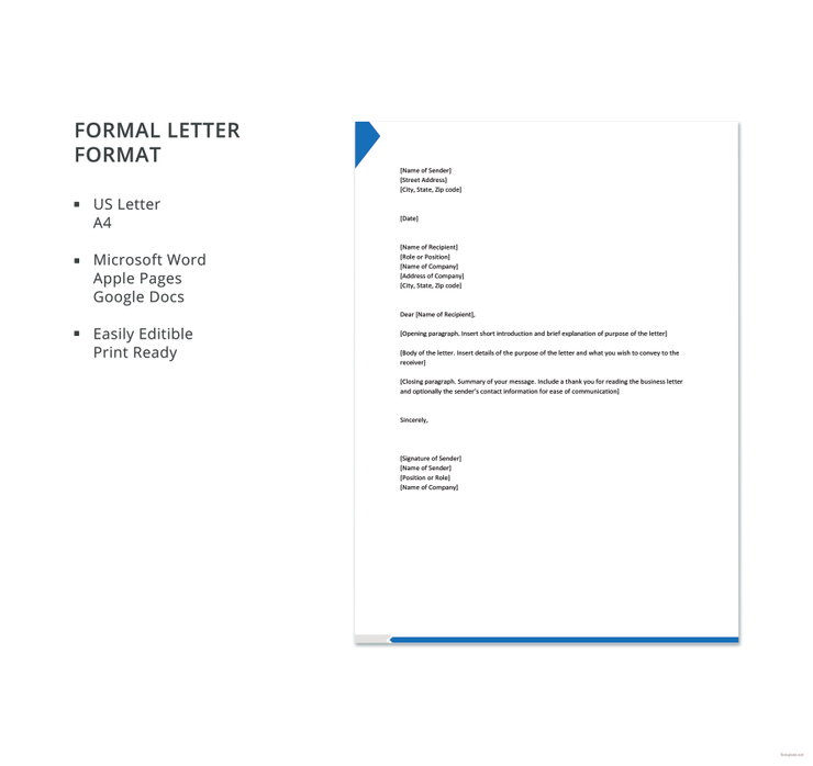 32+ Formal Letter Templates - PDF, DOC