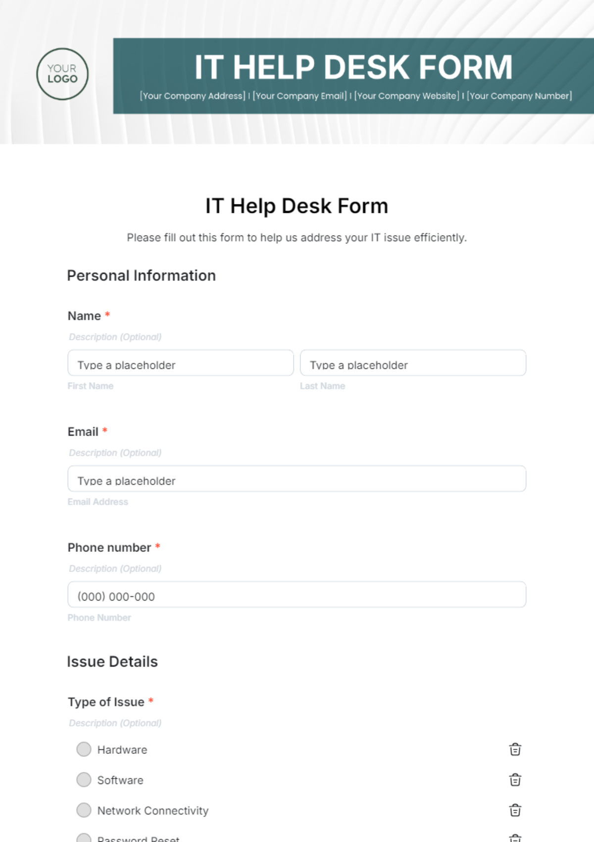 Page 2 FREE Form Templates Examples Edit Online Download