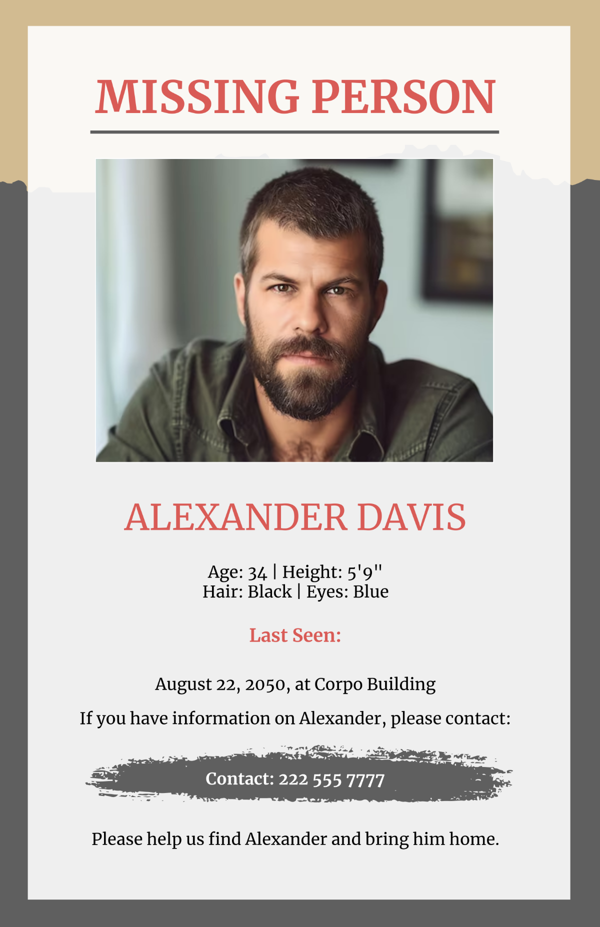 Missing Poster Template Free FREE Printables