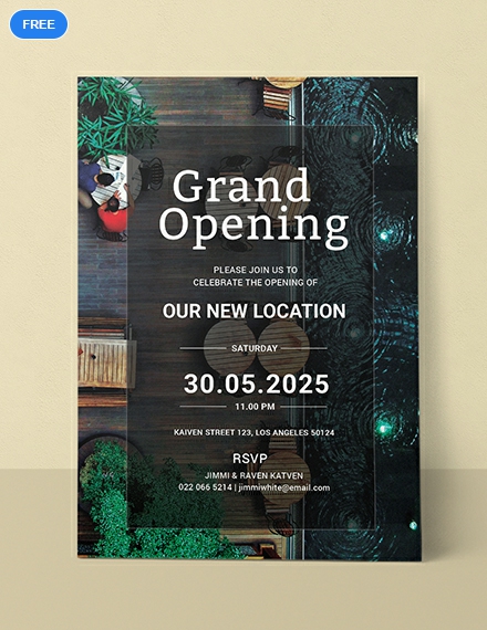 Cafe And Restaurant Opening Invitation Template - Edit Online ...