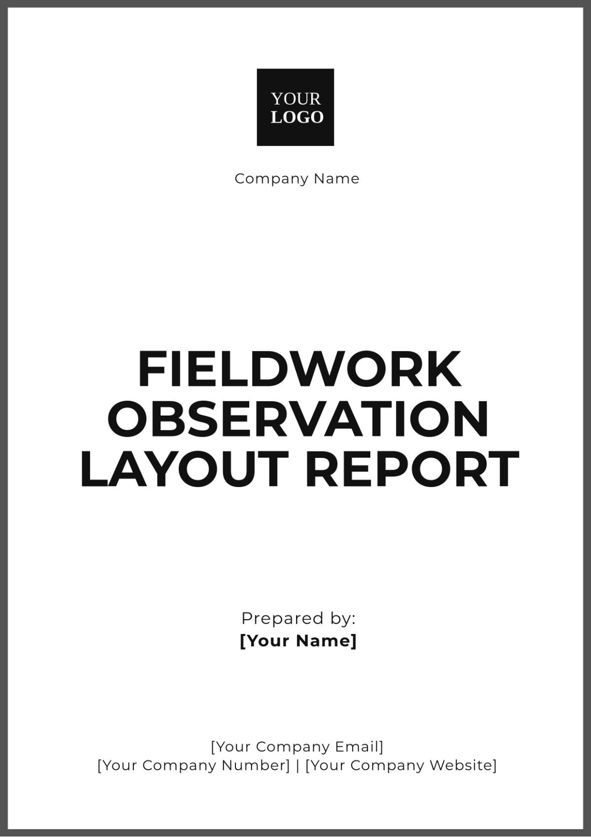 Free Field Service Report Template To Edit Online