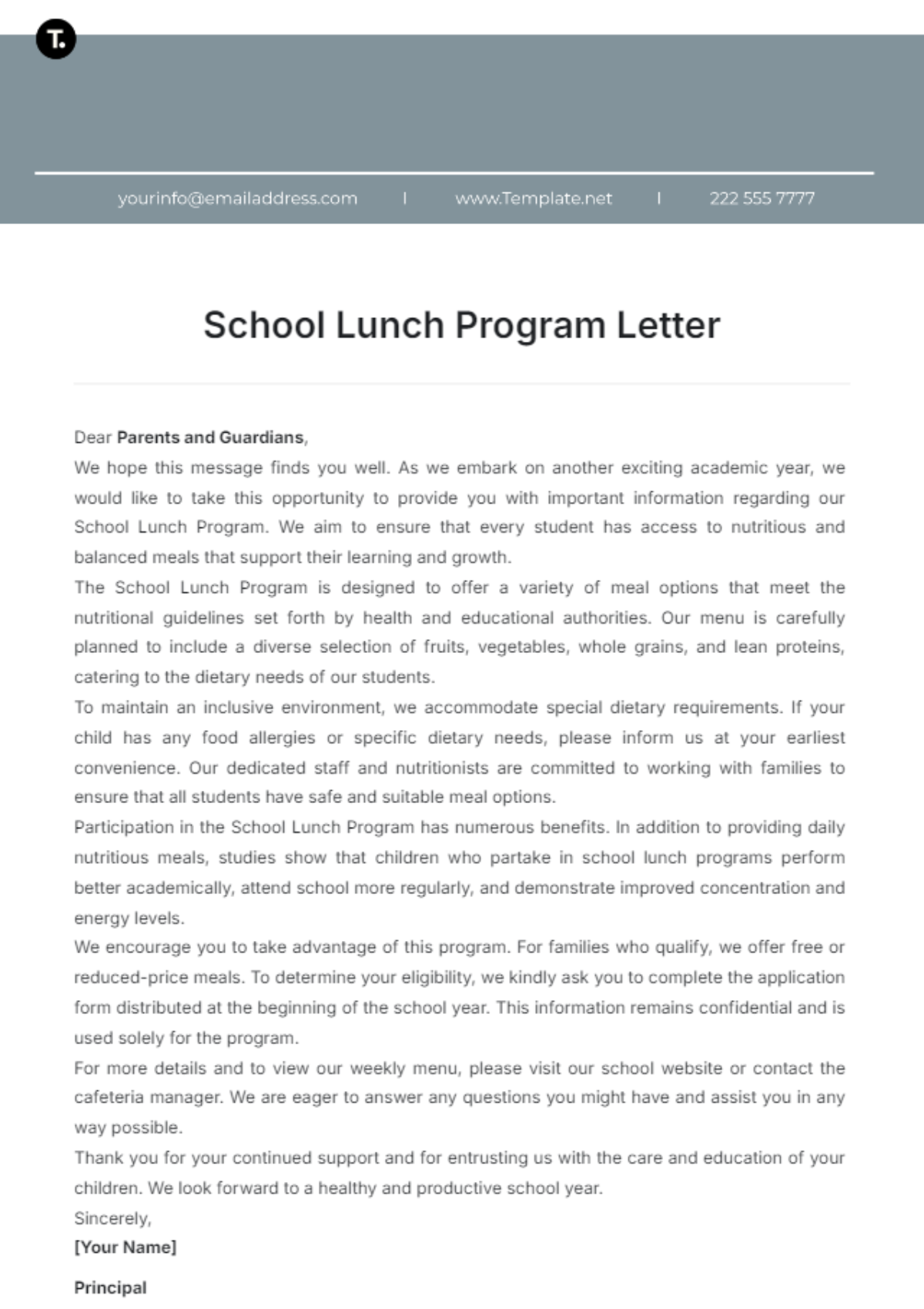 Free School Program Templates Editable And Printable Free School Program Templates Editable And Printable