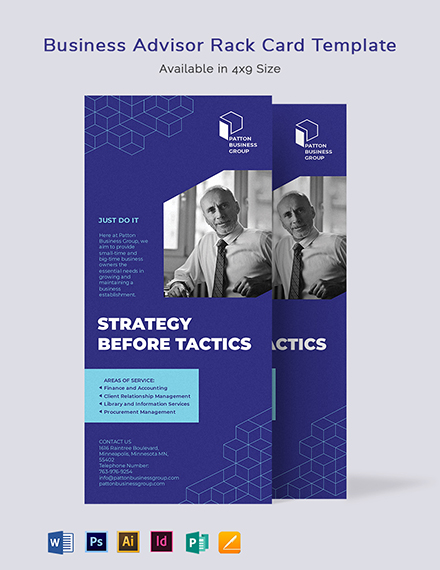 Financial Advisor Rack Card Template - Download in Word, Illustrator ...