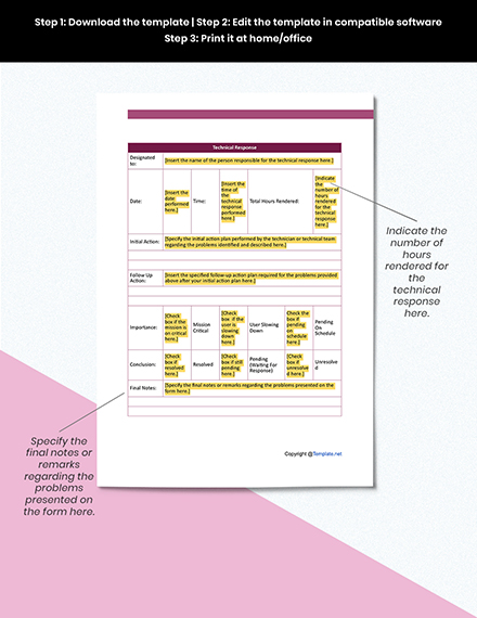 IT Form Template in Google Docs, Word, Apple Pages | Template.net