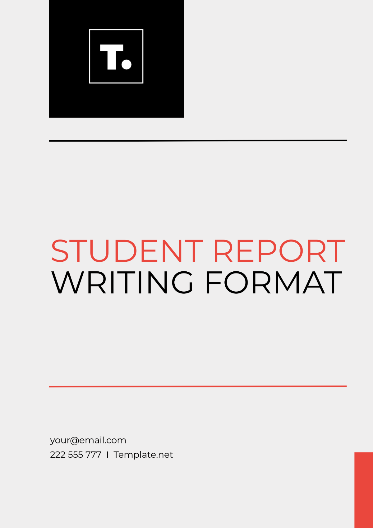 Free Student Report Templates To Edit Online And Print