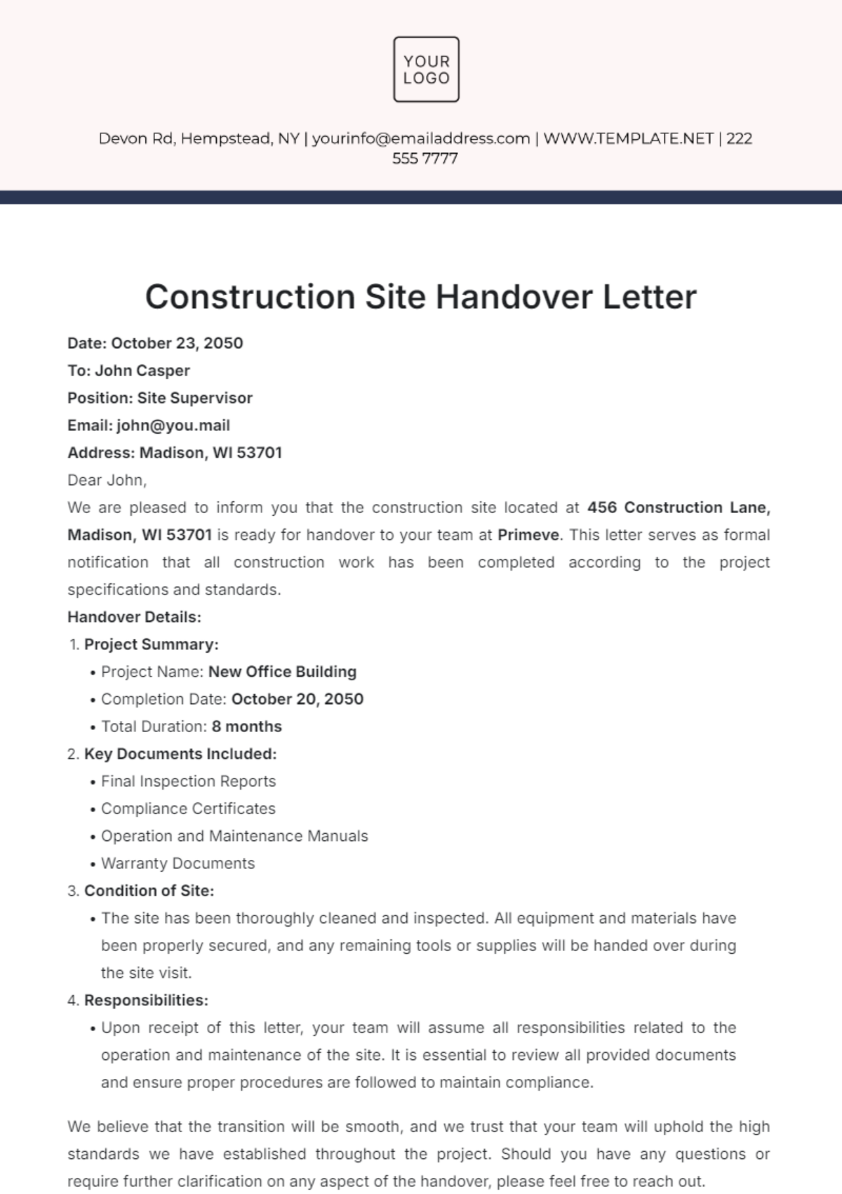Free Handover Templates To Edit Online Print Free Handover Templates To Edit Online Print