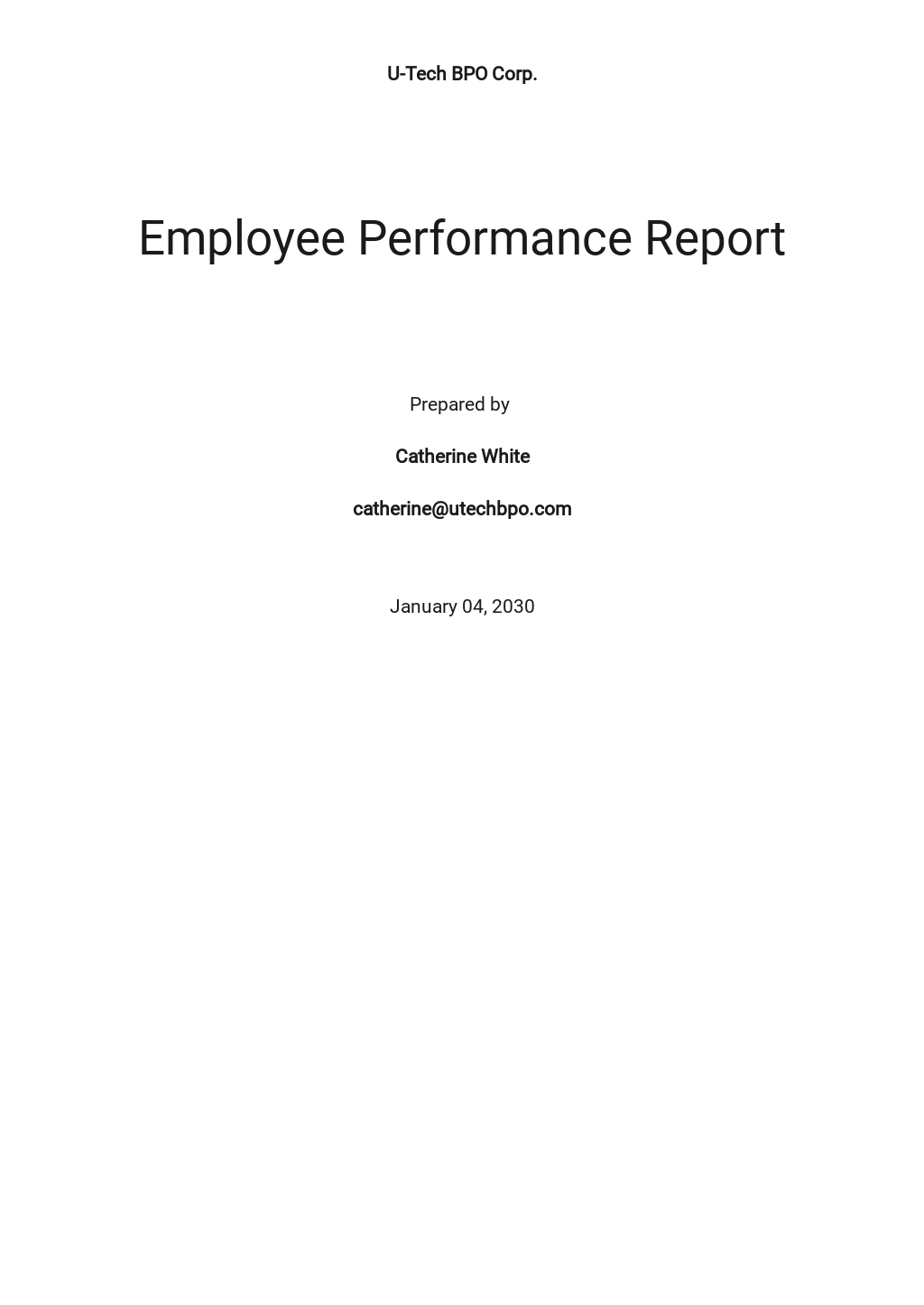 HR Report Templates In Microsoft Word DOC Template