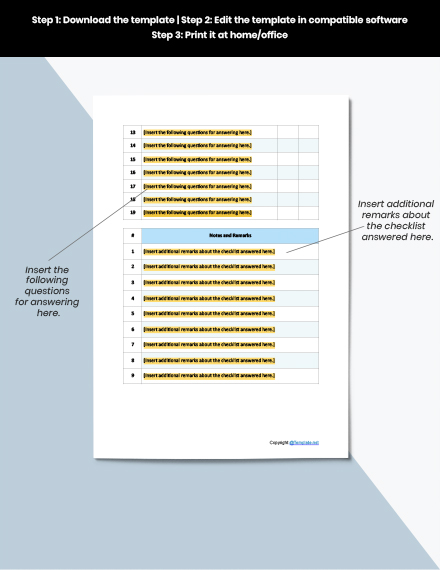 Free Sample IT Checklist Template - Google Docs, Word | Template.net