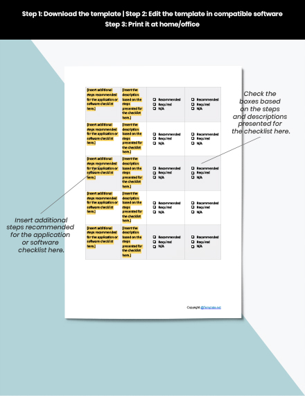 Free Blank IT & Software Checklist Template - Google Docs, Word ...