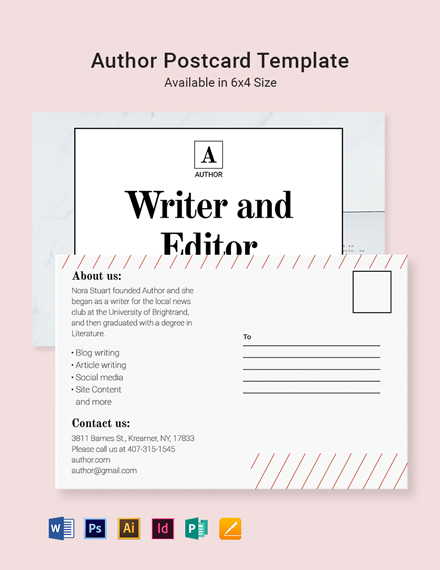 Postcard Invitation Template [Free PDF] - Word | PSD | Apple Pages ...
