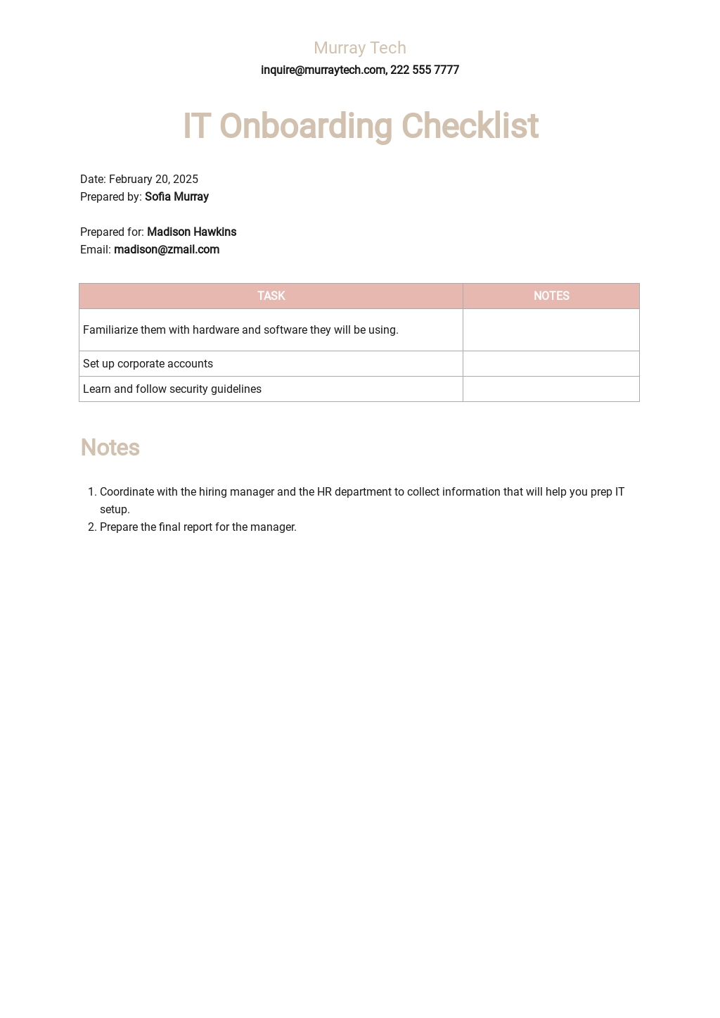 Free IT Software Checklist Templates 24 Download In Word Pages