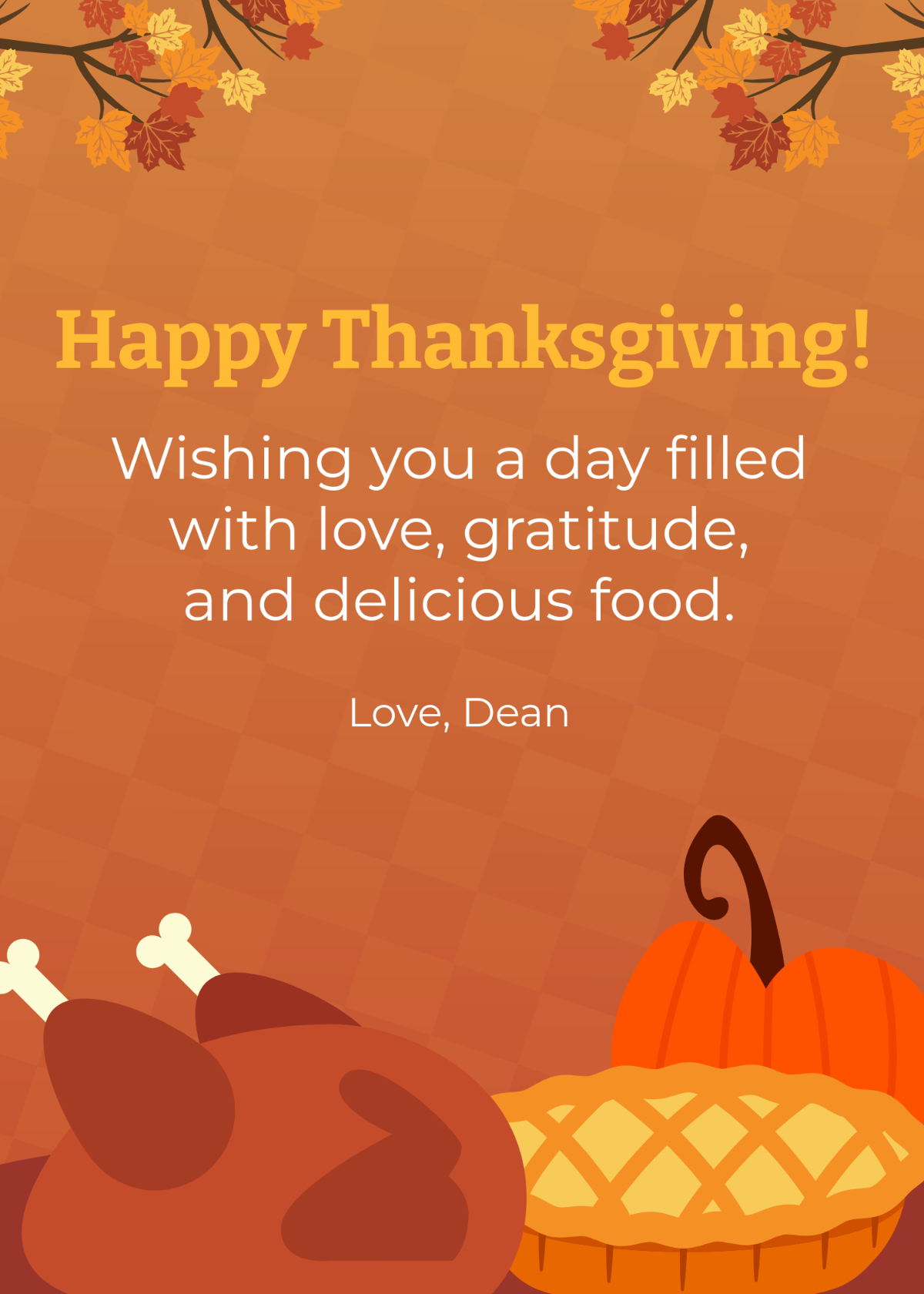 Free Thanksgiving Template To Edit Online