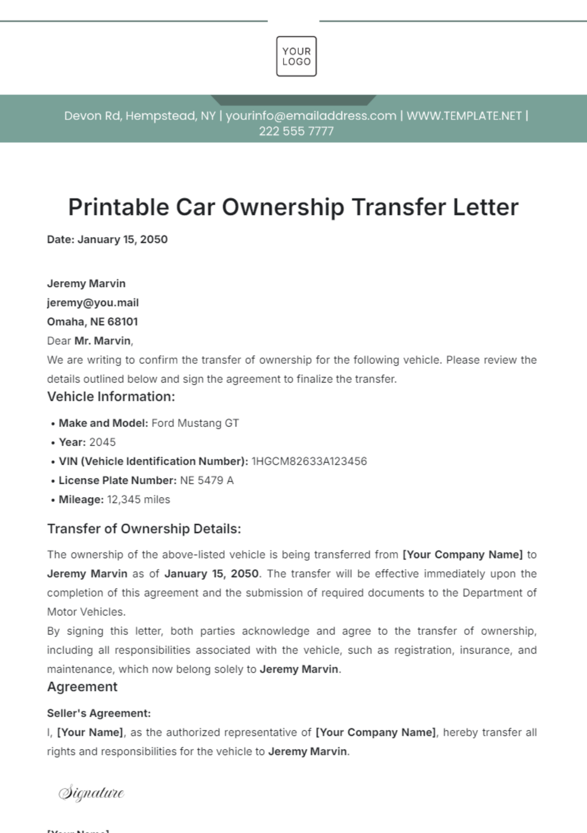 Free Ownership Templates To Edit Online Free Ownership Templates To Edit Online