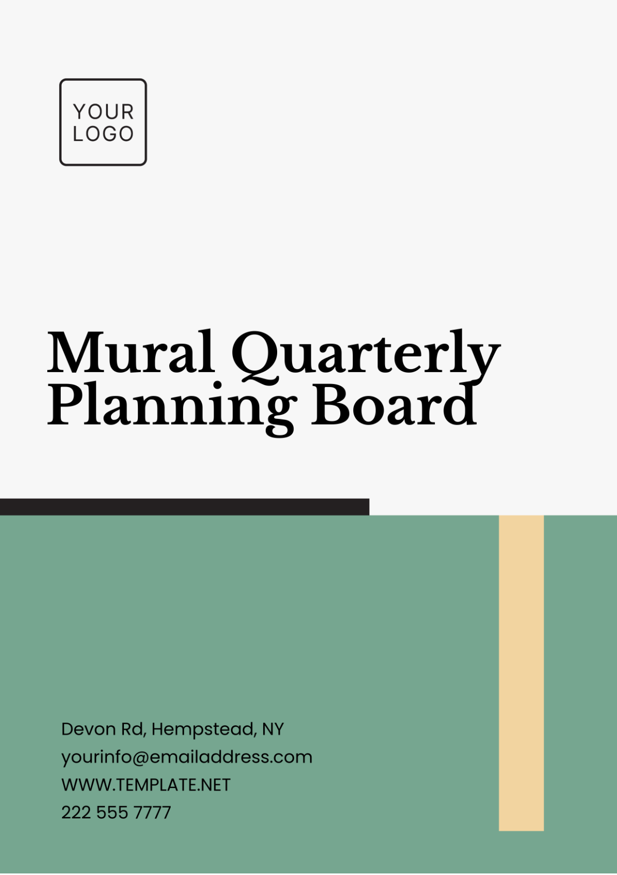 Free Quarterly Plan Templates Editable And Printable