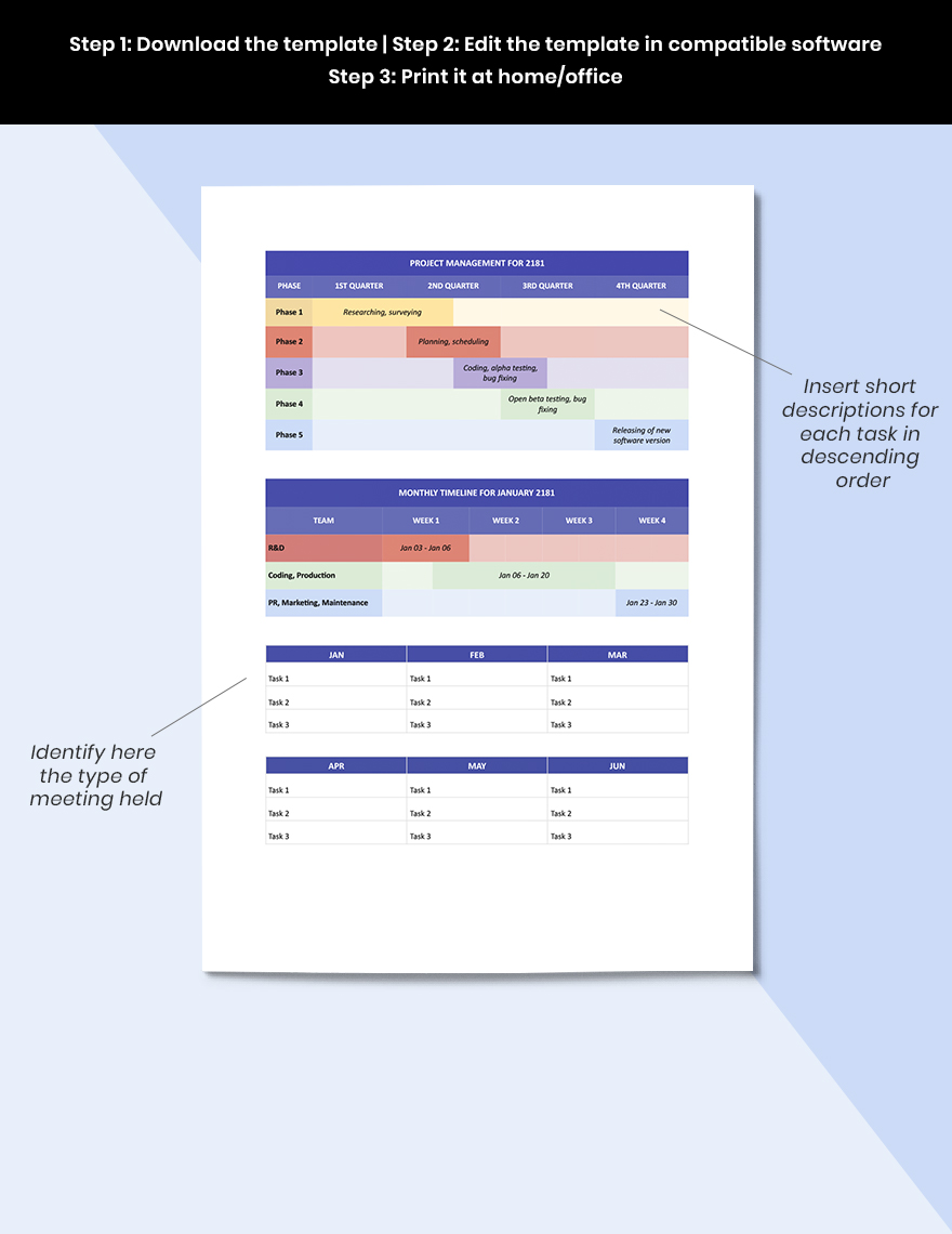 IT Product Development Timeline Template - Download in Word, Google ...