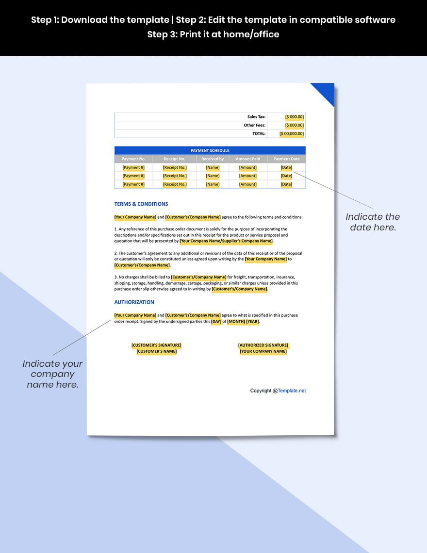 Blank Software Purchase Order Template - Download in Word, Google Docs ...