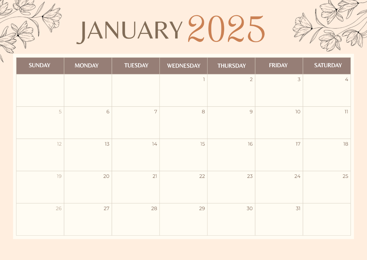 Editable And Printable Calendar 2025 Editable And Printable Calendar 2025