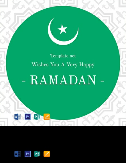 Free Ramadan Greeting Card Template