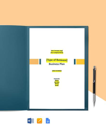 Simple Business Plan Template Free Download Lollasopa