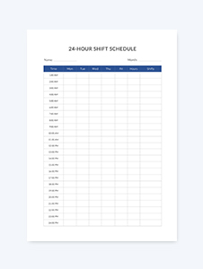 Employee Hourly Schedule Template in Microsoft Word | Template.net