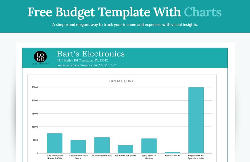 Monthly Budget Pages Templates Design Free Download Template