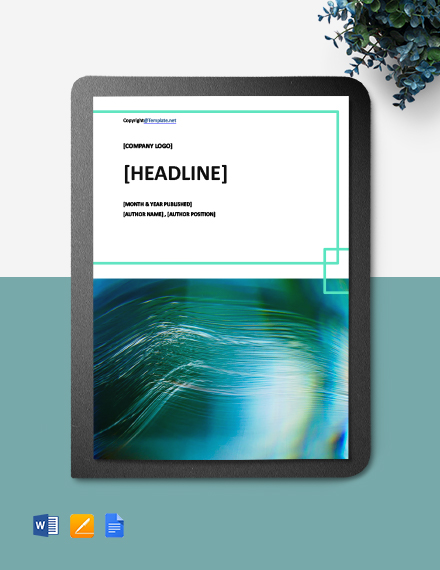 Sample Technology White Paper Template Google Docs Word Apple Pages 