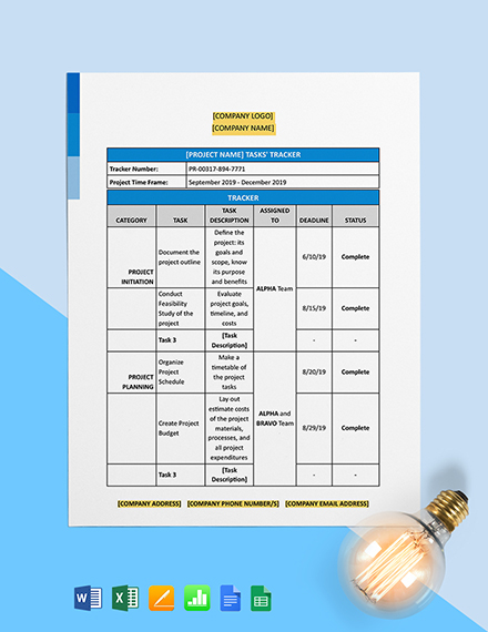 Free Daily and Monthly Task Tracker Template - Download in Excel ...