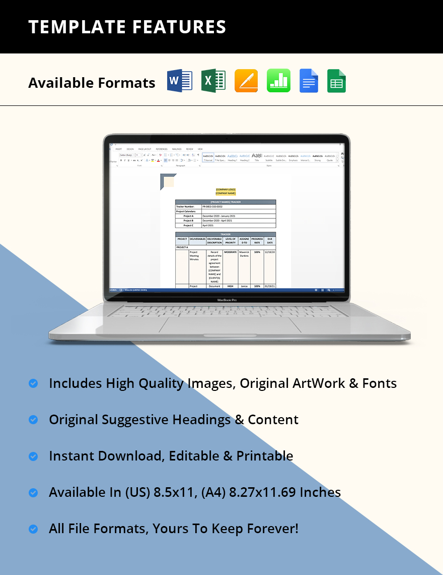 Multiple Project Tracking Template - Download in Word, Google Docs ...
