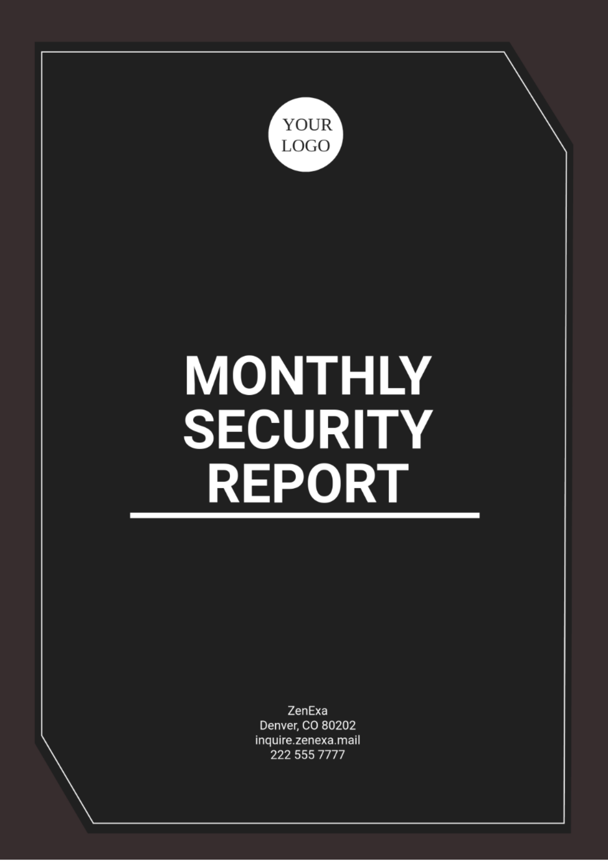 Free Security Handover Report Template To Edit Online