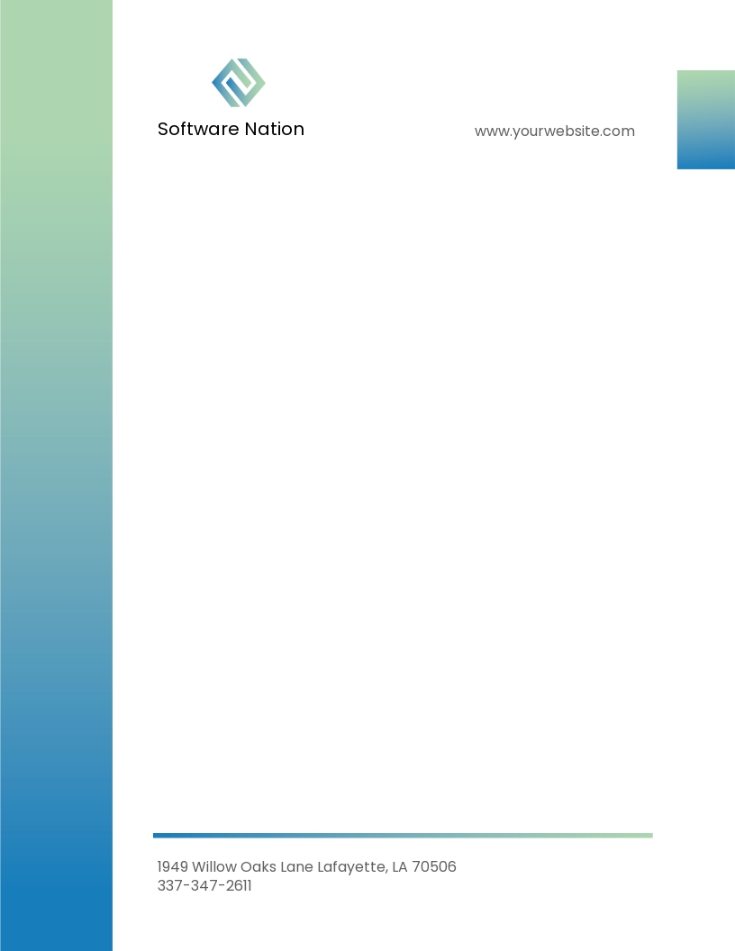 Free CPA & Tax Accountant Letterhead Template