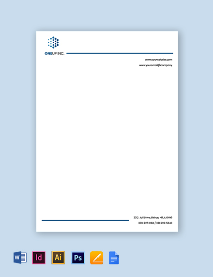 FREE Logistics Services Letterhead Template - PSD | Illustrator