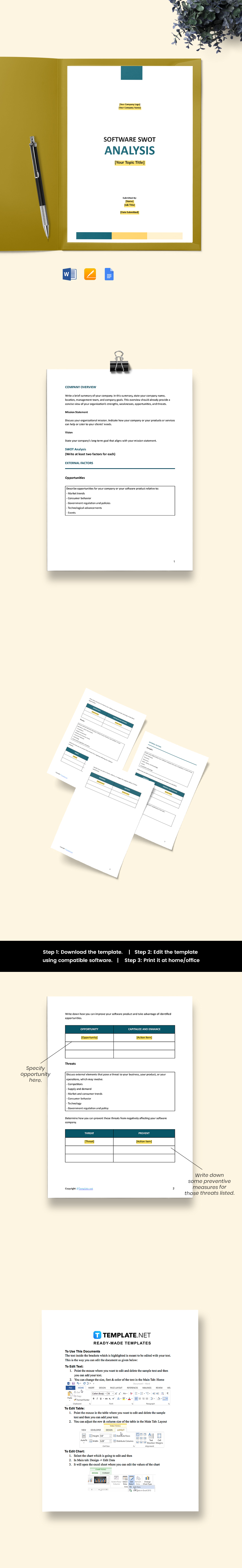 Simple Stakeholder Analysis Template - Google Docs, Word, Apple Pages ...