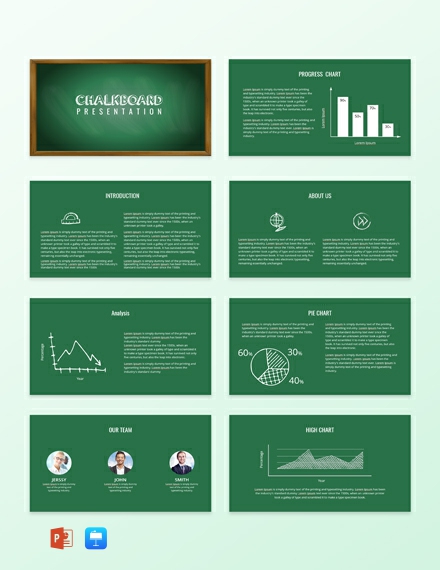 FREE Chalkboard Presentation Template - PowerPoint (PPT) | Apple (MAC ...