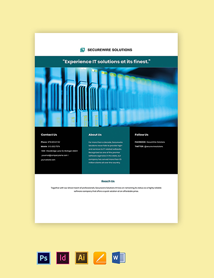 Software Solutions Flyer Template