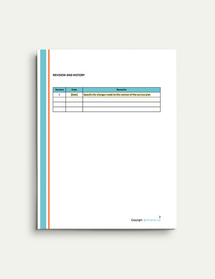 Free Sample IT Service Plan Template - Google Docs, Word | Template.net