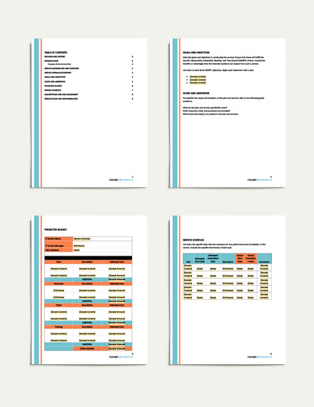 Free Sample IT Service Plan Template - Google Docs, Word | Template.net
