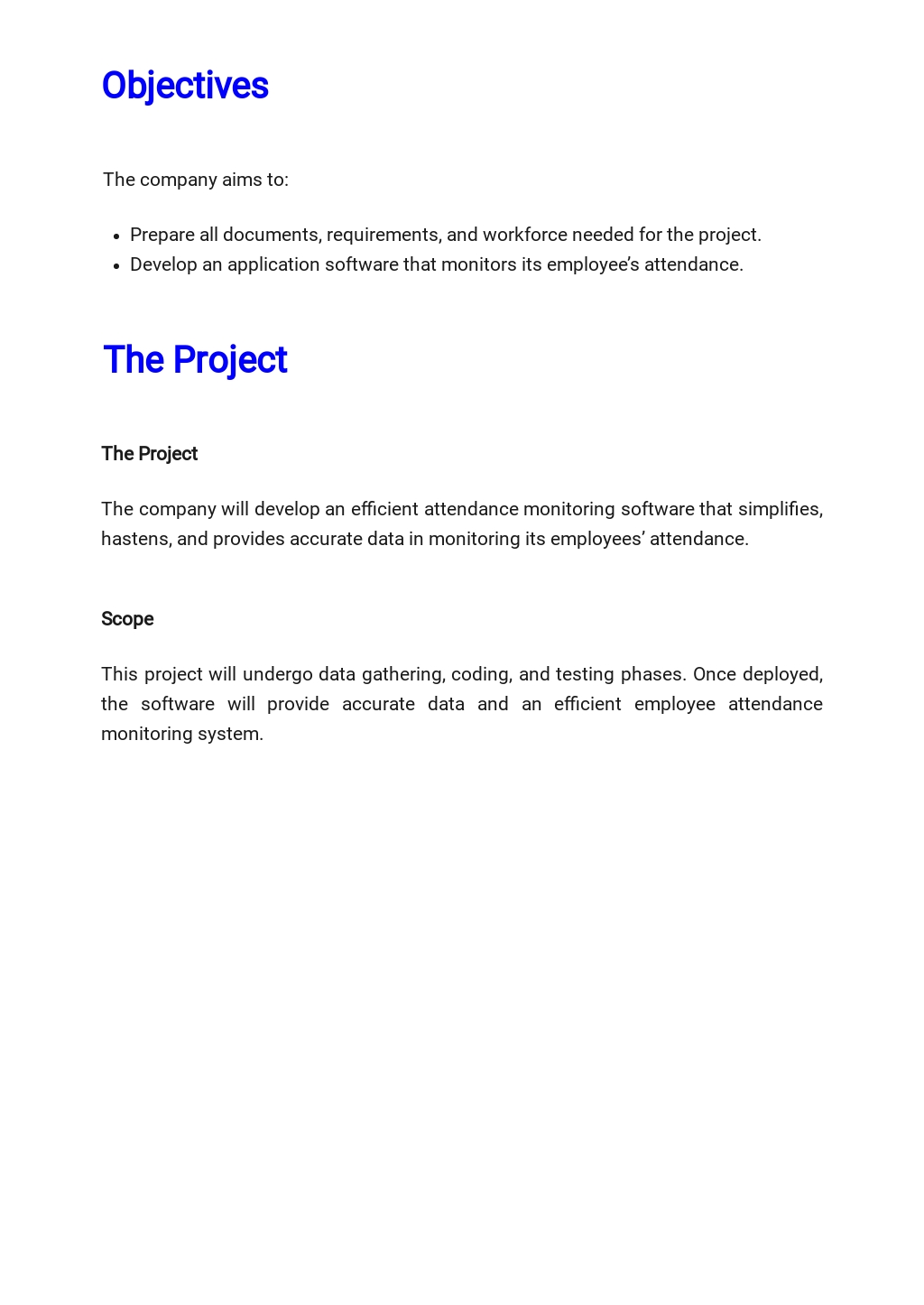 Simple IT & Software Plan Template - Google Docs, Word, Apple Pages ...