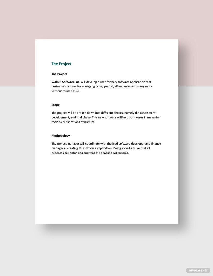 Software Development Project Plan Template - Google Docs, Word, Apple ...