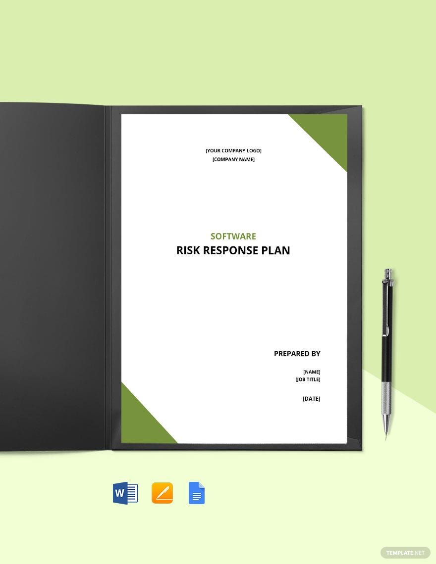 FREE Response Plan Word Template Download Template